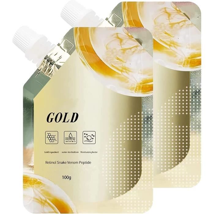 Retinol Snake Venom Gold Mask, Rejuvenating Peel-Off Mask, Anti-aging ...