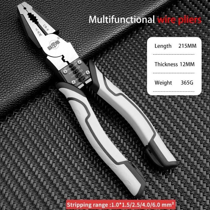 Pince outil,pince diagonale universelle multifonctionnelle, pince à nez ...