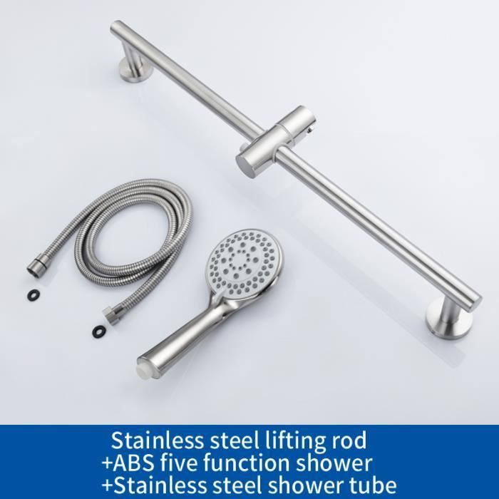 Pommeau de douche,Barre de douche à support réglable,barre de levage ...