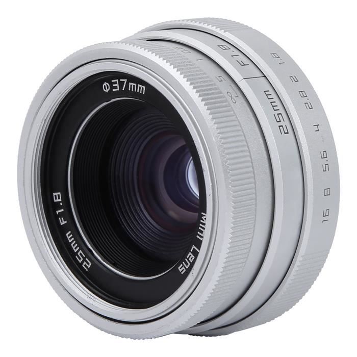 EJ.life objectif 25 mm F1.8 Objectif grand angle 25 mm F1.8 Mini CCTV à ...