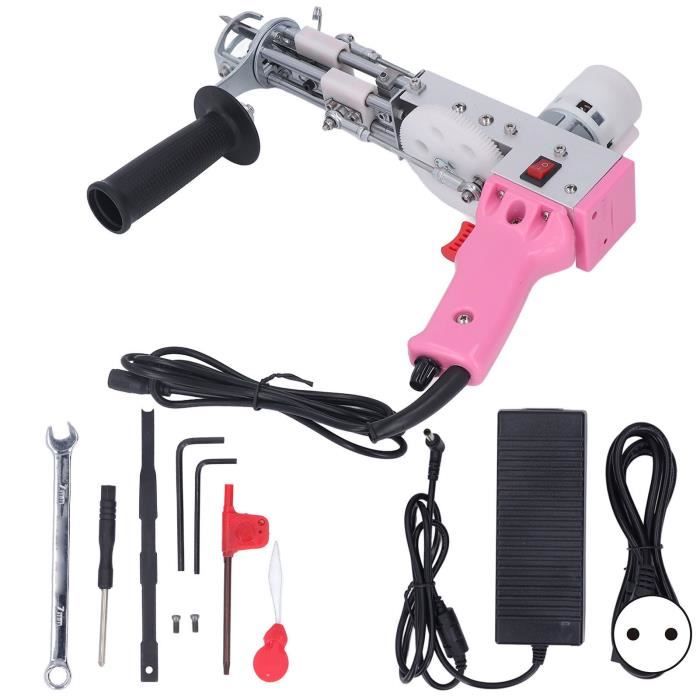 Fdit Machine à pistolet à tapis Pistolet à touffeter Rose Cut Pile ...