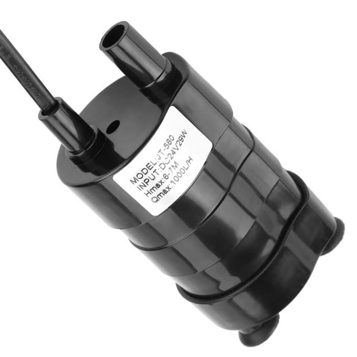 Pompe submersible, mini pompe à eau submersible CC sans balai à tête ...