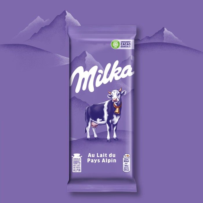 Milka tablette de chocolat au lait 100g - Cdiscount Au quotidien
