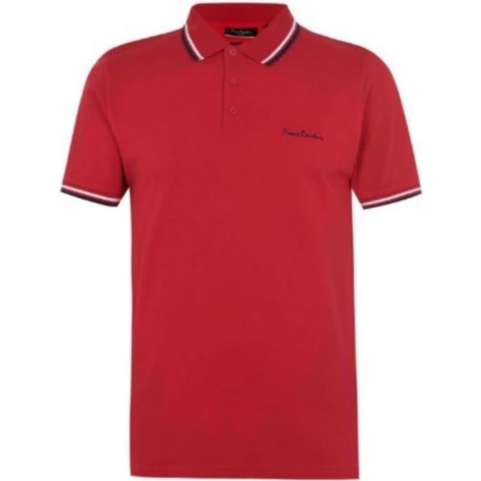 Polo Rouge Homme Pierre Cardin. - Cdiscount Prêt-à-Porter