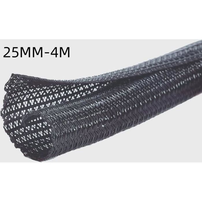Gaine électrique，Gaine de protection de câble tressée autobloquante ...