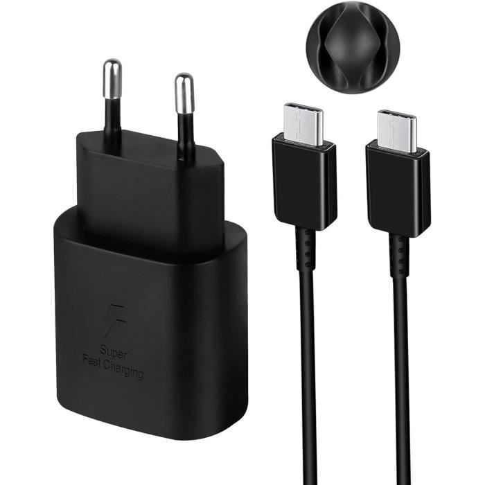 Chargeur Rapide Usb C 25 W, Chargeur Ultra Rapide Type C Avec Câble De ...