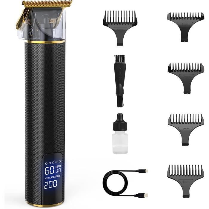 Tondeuse Cheveux Hommes, Tondeuse Barbe Kit Homme Electrique Tondeuse Cheveux Rasoir ...