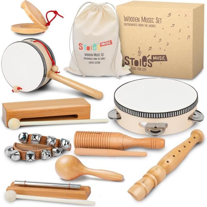 Instrument de musique - STOIE'S - Kit en bois - 9 instruments - Pour ...