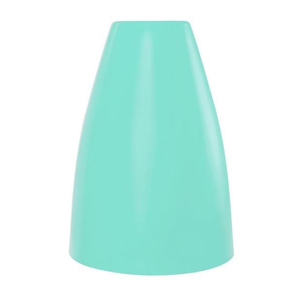 LARSEN-Abat-jour conique métal cone arrondie turquoise 1 ampoule E27 ...