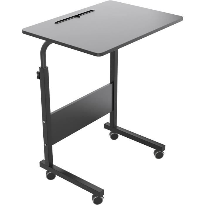 Table Ordinateur Portable À Roulettes Support Tablette 60 X 40Cm Table ...