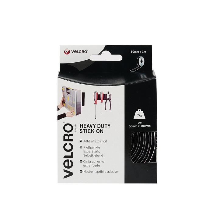 VELCRO Brand Ruban auto agrippant adhésif fixation extrême 50mm x 1M ...