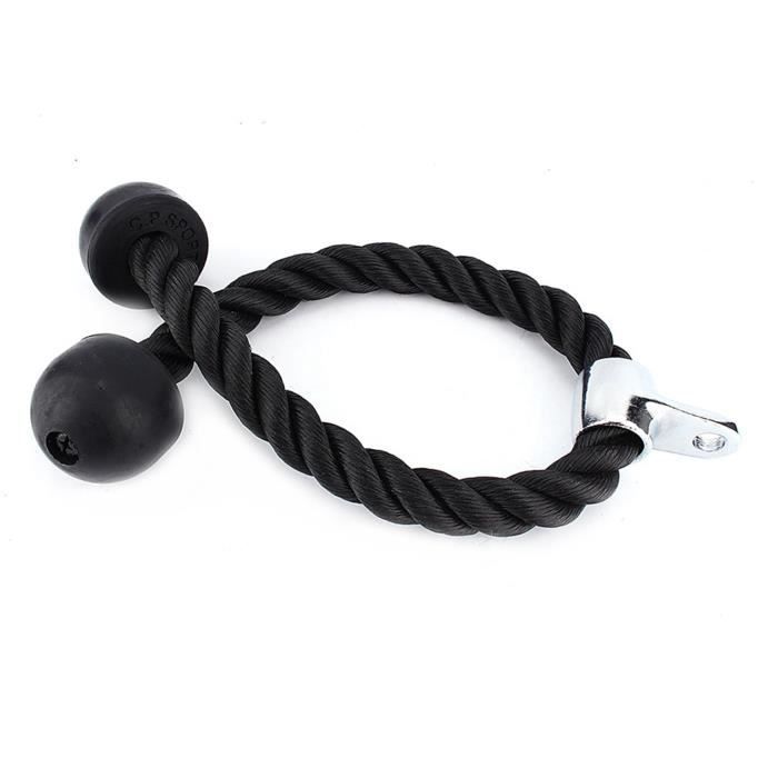 Corde Gym Musculation des Triceps Muscle Dorsal Robuste Noir Attachment ...