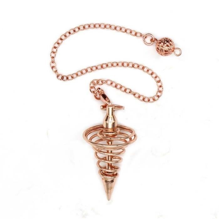 Reiki Pendule en métal pour Divination, Divination, guérison spirituelle, femmes et hommes ...