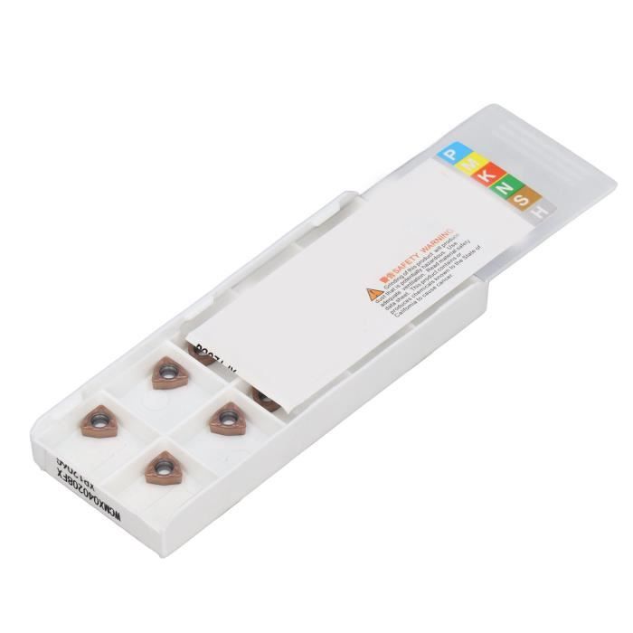 Zerone Insertion tournante 10 Pcs Tournant Insert Carbure Lame Tour Cutter Fraisage CNC Kit D ...