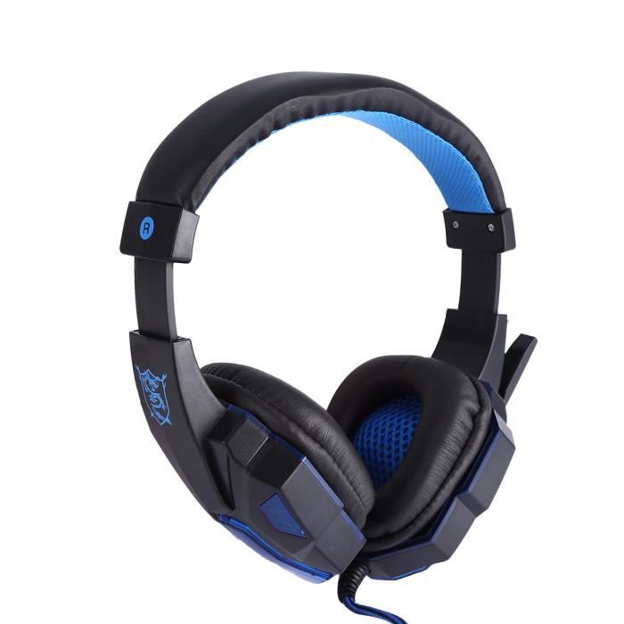 Zerone casque circum-aural Casque de jeu stéréo avec micro Casques ...