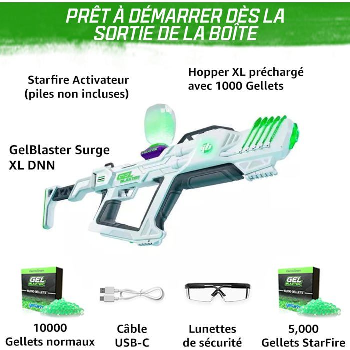 Gel Blaster The Original Surge XL - Blaster à Billes de Gel Haute ...