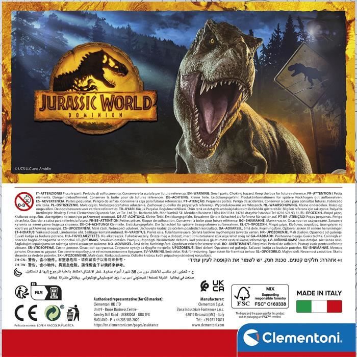 Supercolor Jurassique World Dominion-104 Pièces-Puzzle Enfant 6 Ans ...