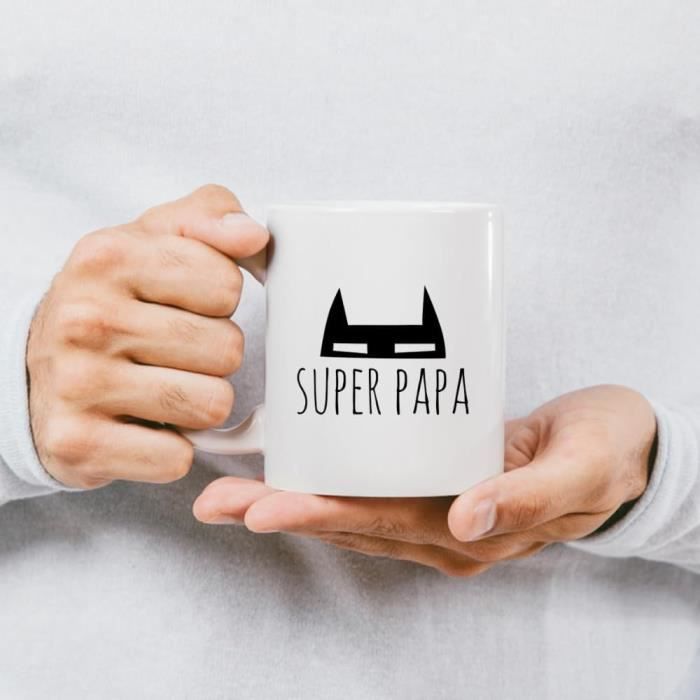 Mug Super Papa - Humour Tasse Papa Cafe Cadeau Rigolo Original ...