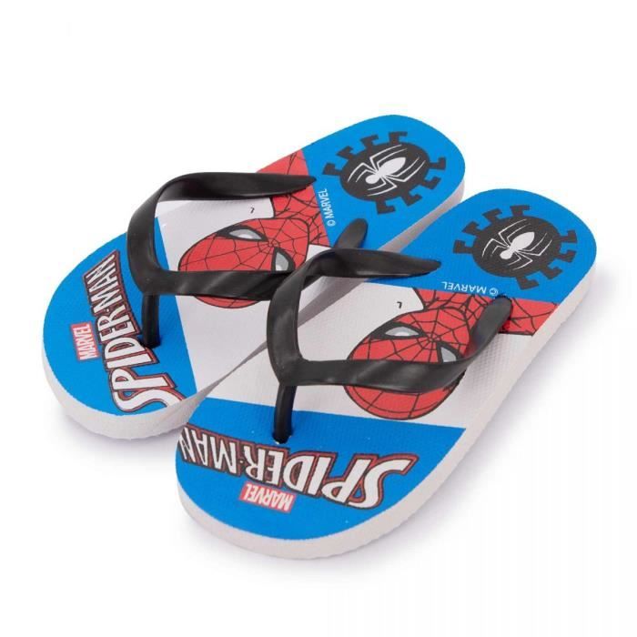 Tongs Spiderman Enfant - MARVEL - Noir - Synthétique - Cdiscount Sport