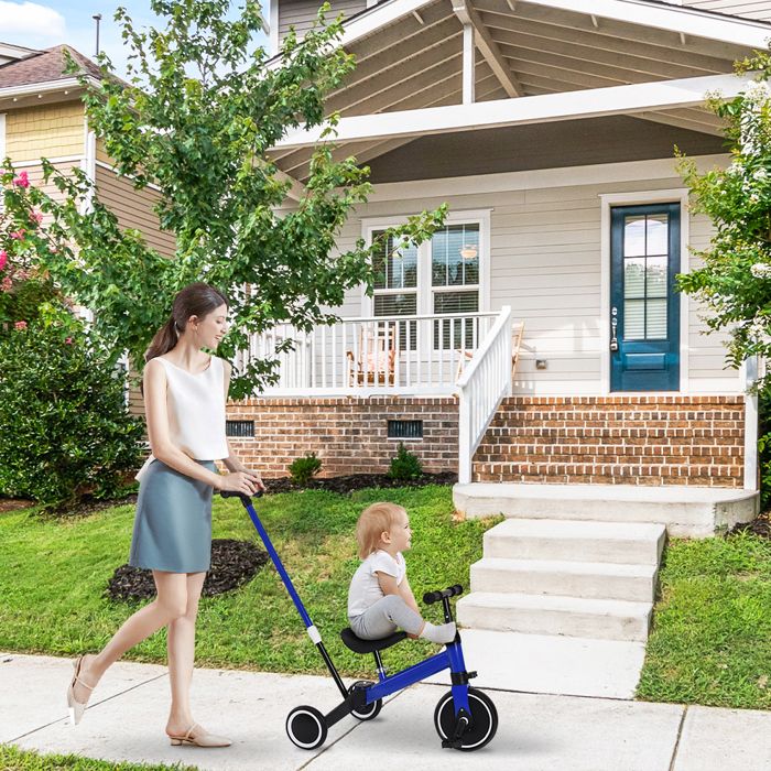 KEDIA Tricycle draisienne 3 en 1, Tricycle pour Enfants avec Barre de ...