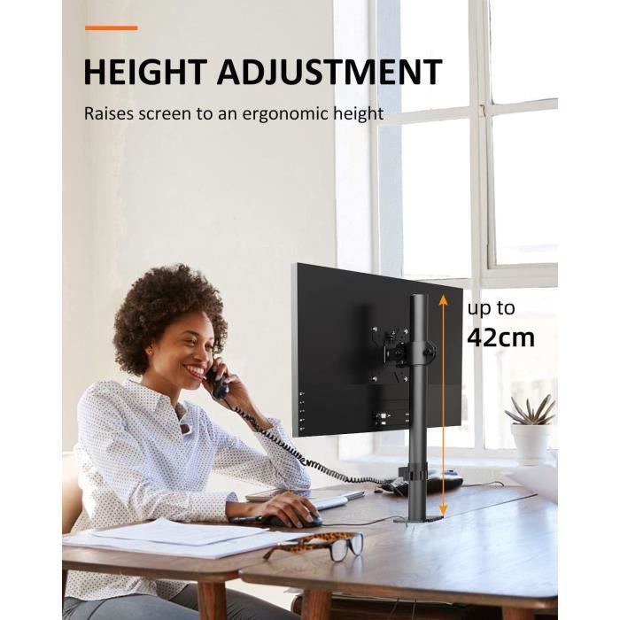 Suptek Support Mural Écran PC, Ordinateur pour Écran LCD-LED 13-27 ...