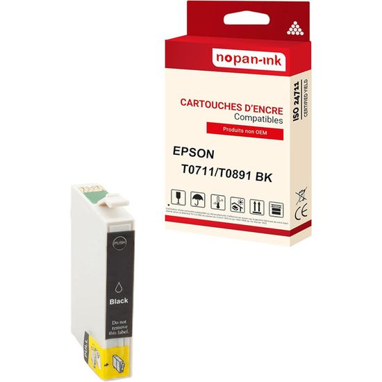 1 Cartouche compatible pour EPSON T0711 XL T0711XL Noir Guépard Epson ...