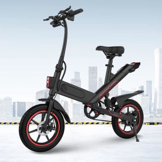 Vélo électrique Pliant 350W 10,4AH 14" Pouces 45KM Chirrey Y1-14 Noir ...
