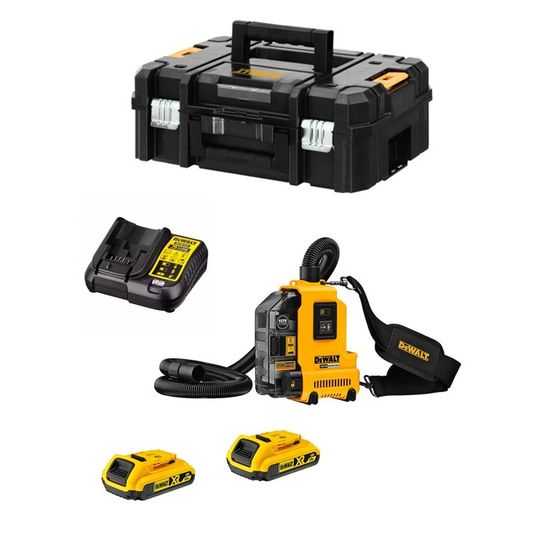 Aspirateur DeWALT DWH161D2T-7 (2 x 2,0 Ah + DCB107 + TSTAK II ...