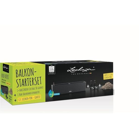 Lechuza Balconera Cottage 80 Granit - Cdiscount Maison