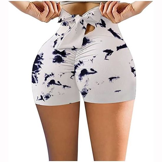 Short Femmes Basic Slip Bike Compression Workout Leggings Yoga blanche Blanche - Cdiscount Prêt ...