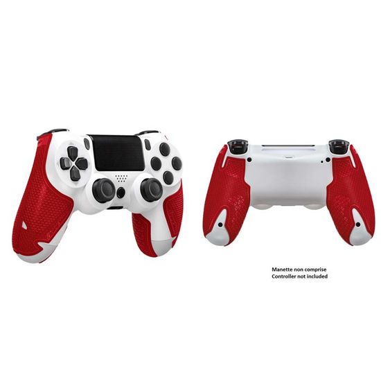 Grip multi texturé rouge pour manette PS4 Dualshock 4 - Cdiscount