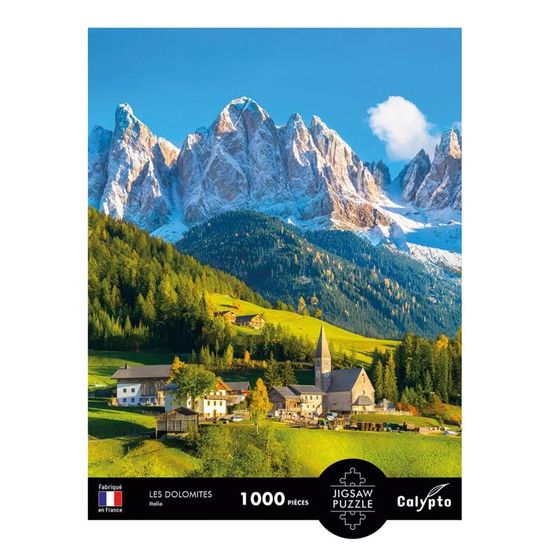 Puzzle 1000 pièces : Les Dolomites, Italie - Cdiscount Jeux - Jouets