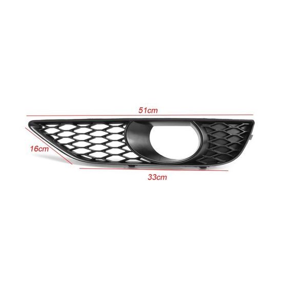 4 PièCes Pare-Chocs InféRieur SupéRieur Grille Grille Antibrouillard ...