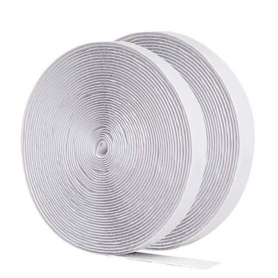 GWHOLE Scratch Autocollant Double Face 10M x 2CM Bande Scratch Adhésive ...