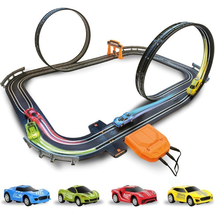 Circuit de Course Slotcar Jeu de Pistes - Voiture Télécommandée pour ...