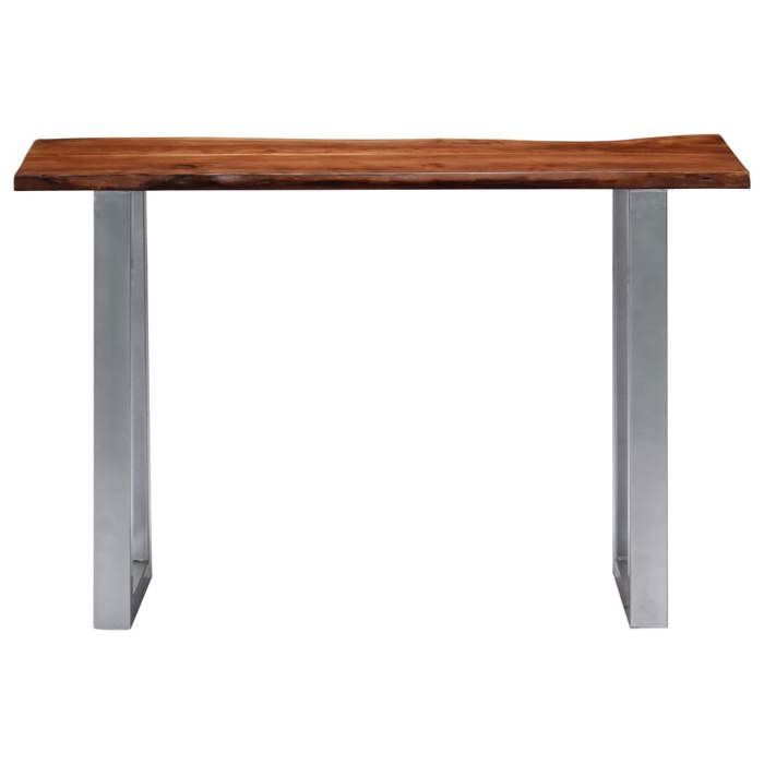 Haut de gamme - Table console 115x35x76 - cm bois d'acacia massif et ...