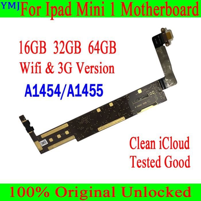 A1454-A1455 32 Go 3G-Carte mère pour IPad MINI 1, version 3G, déverrouillée d'origine, iCloud ...