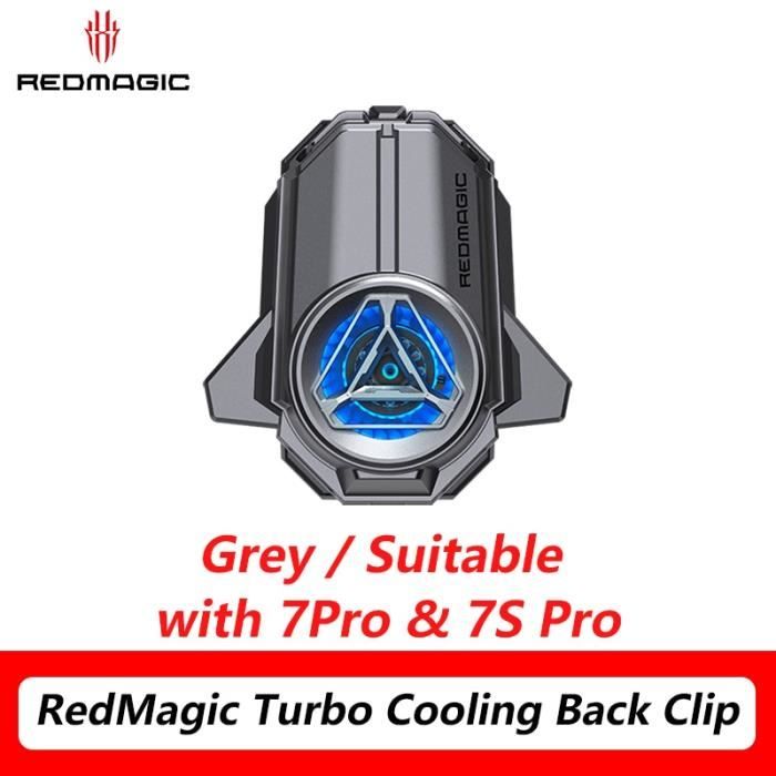 7Pro 7Pro Gary - refroidisseur de téléphone de jeu RedMagic 7 7S Pro, ventilateur de jeu ...
