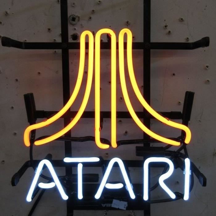 Carte claire 14x10 - signe de néon jaune - lampe néon en Tube de verre ...