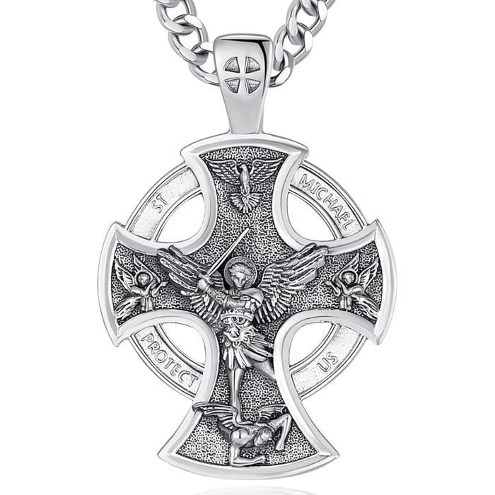Pendentif Médaille Saint Christophe Saint Michel Archange Antoine ...