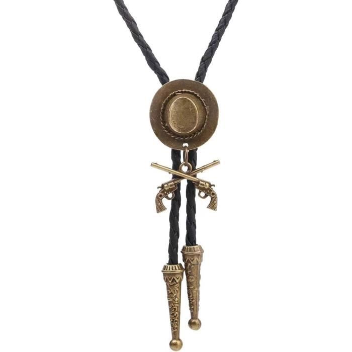 Cravate Bolo En Métal Sculpté Cowboy Pour Chemise Vintage Western ...
