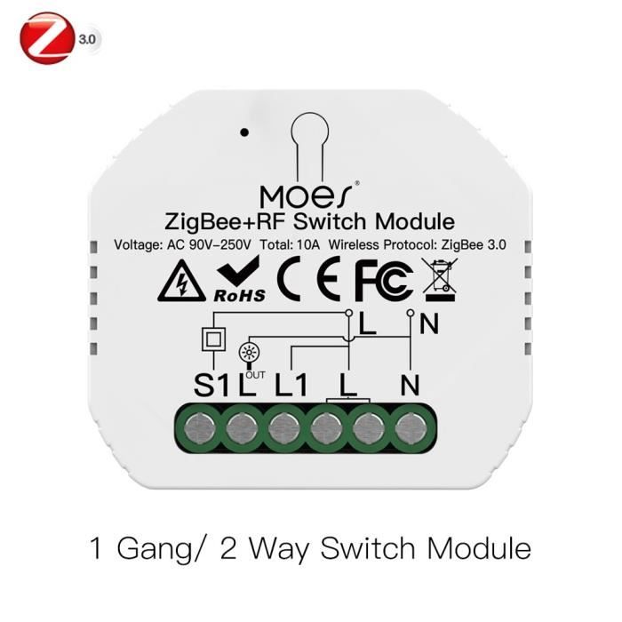 (ZigBee 1 Gang Switch)Interrupteur Wifi Intelligent ZigBee, Variateur ...