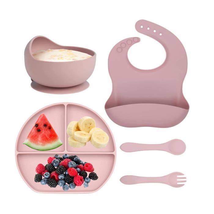 Coffret repas bebe, assiette ventouse pour bébé, bébé bébé Bavoir, bébé ...