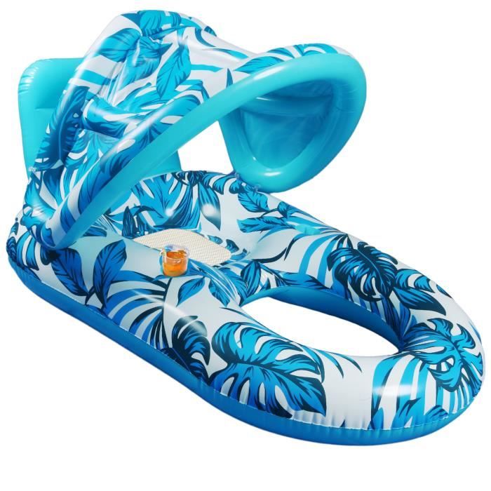 Bouée Piscine Adulte - AUTREMENT - Matelas Gonflable avec Auvent ...