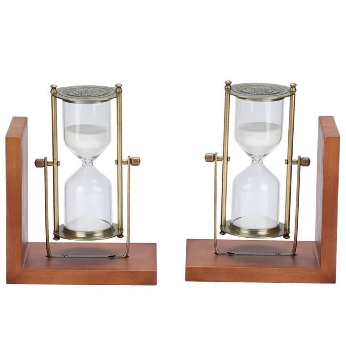 Cikonielf verre de sable 2 pièces sablier innovant horloge de sable ...