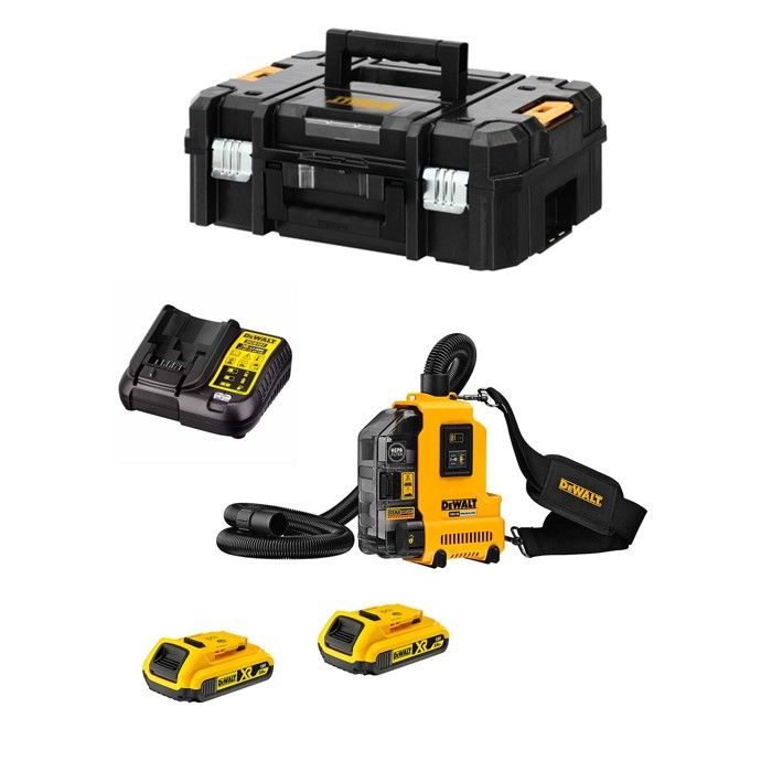 Aspirateur DeWALT DWH161D2T-7 (2 x 2,0 Ah + DCB107 + TSTAK II ...