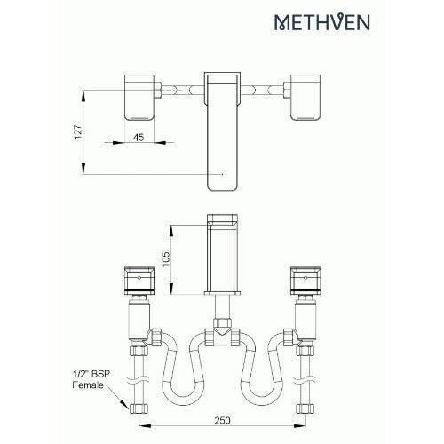 Methven KAHA 111 Mélangeur pour lavabo 3 trous Chromé - Cdiscount Bricolage