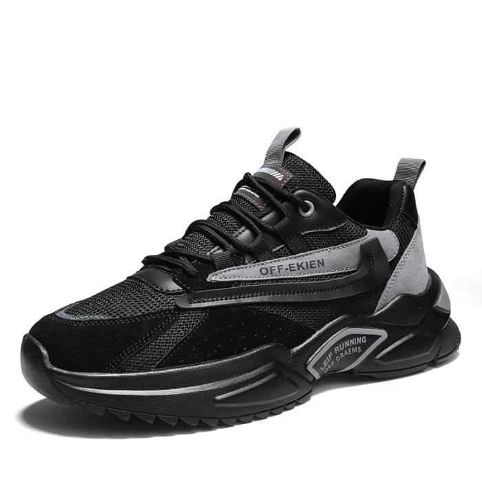 Baskets Homme Fashion Chaussures Sport Sneakers Noir - Cdiscount Chaussures
