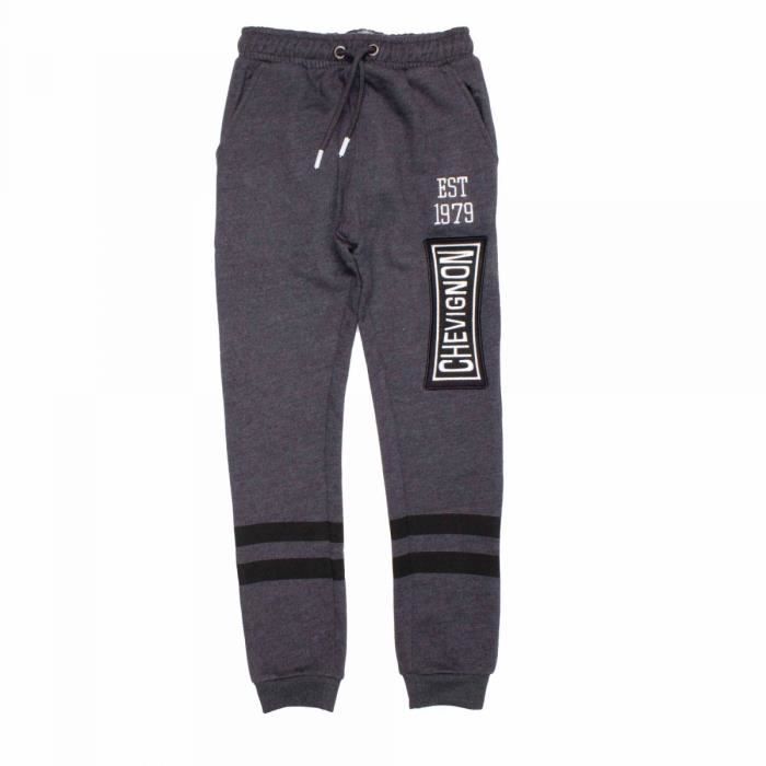 Bas de jogging pantjog ghe Garçon Enfant CHEVIGNON Gris fonce ...