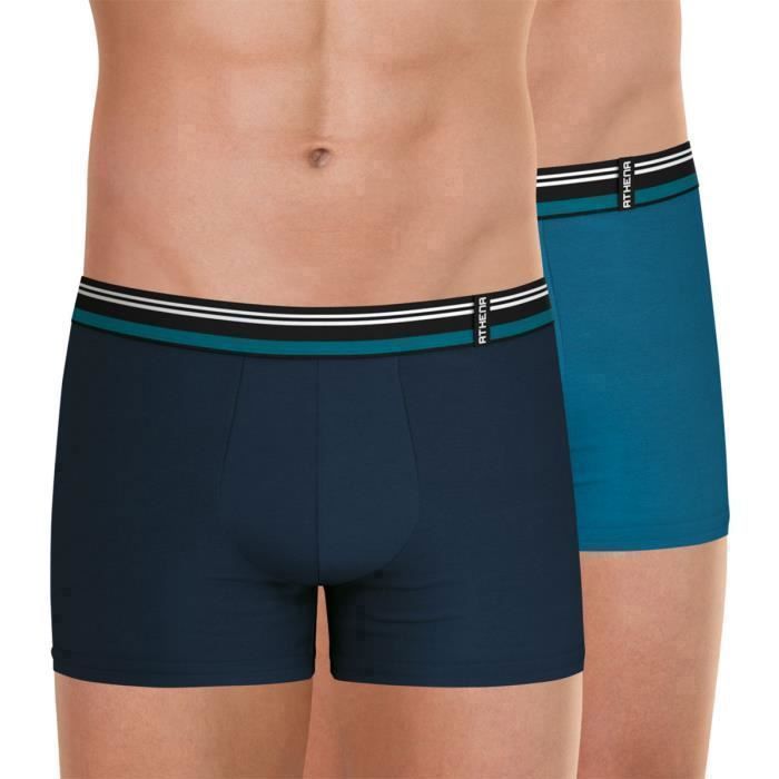 Lot de 2 boxers homme Duo Eco Athena Marine-bleu - Cdiscount Prêt-à-Porter